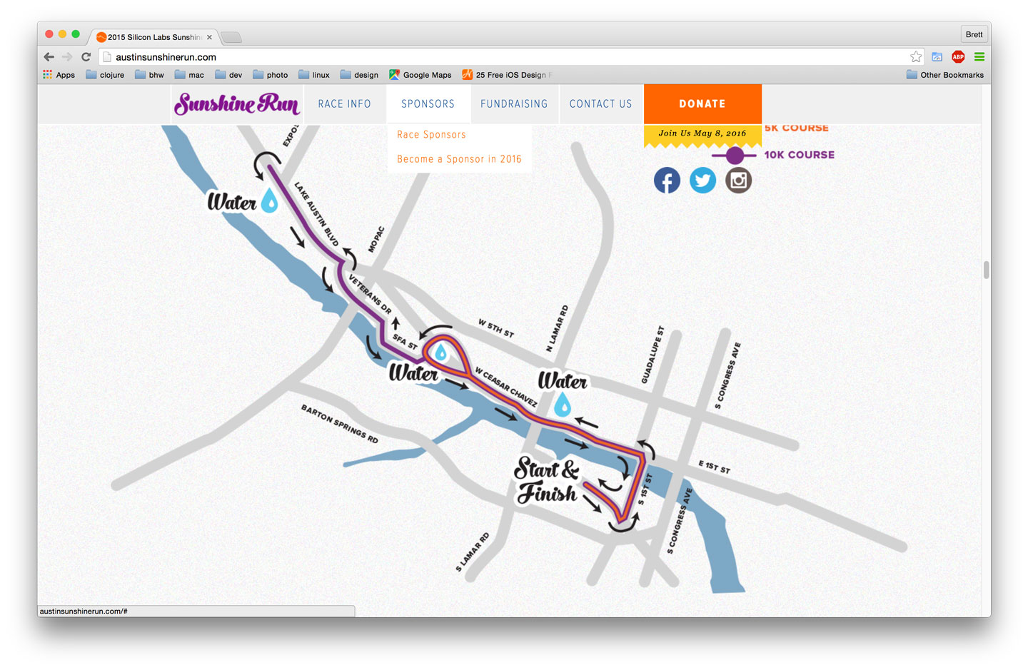 Austin Sunshine Run | Responsive Website | BHW
